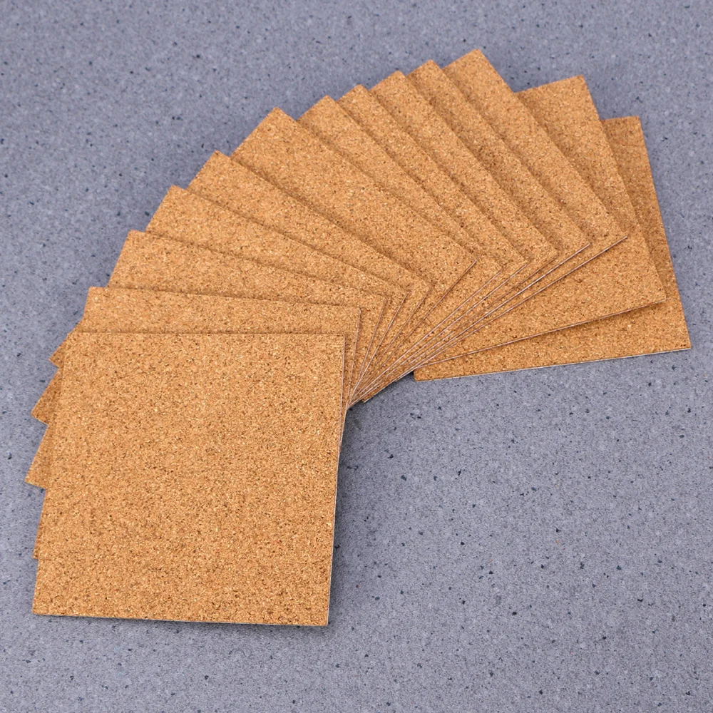 Cork-Adhesive-Coasters-Self-Sheets-Pads-Cup-Coaster-Backing-Square-Mat ...