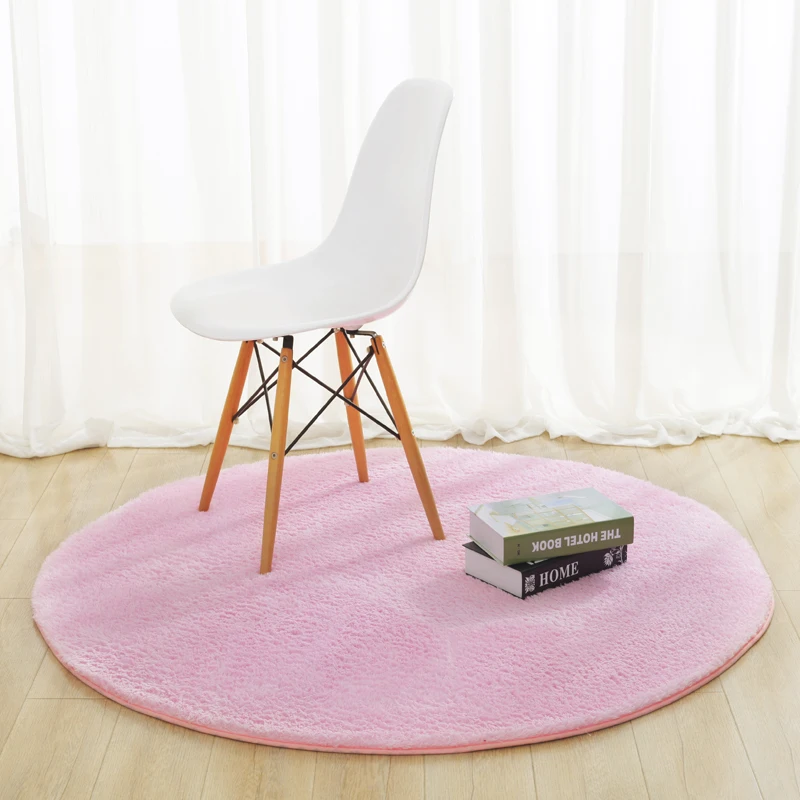 Simple round carpet bedroom coffee table living room bedside blanket ...