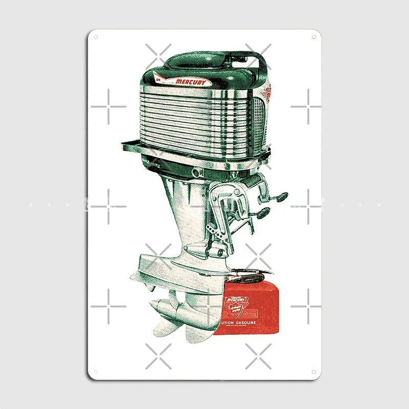 Mercury. Vintage Outboard Motors Usa Metal Sign Club Party Garage Club ...