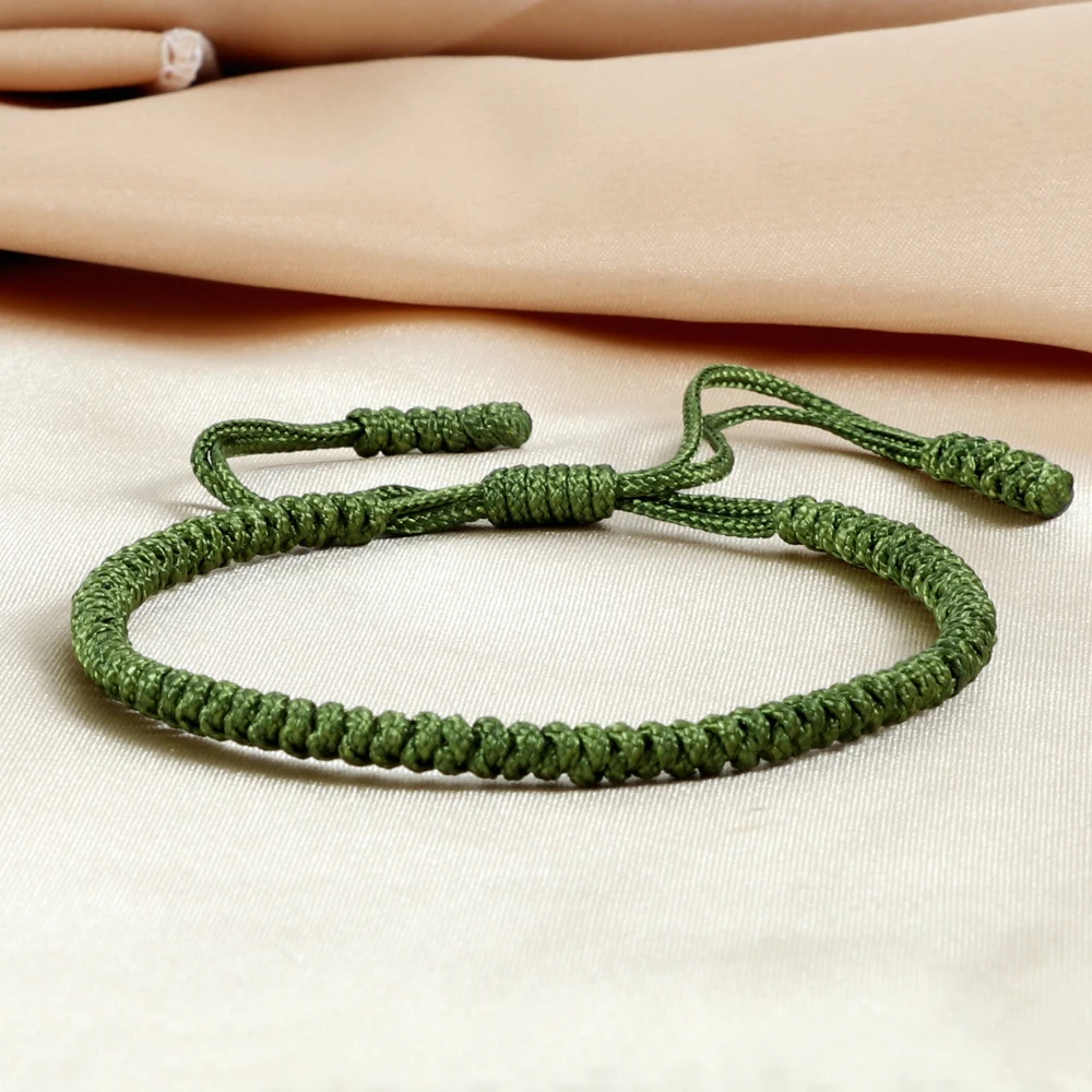 Military-Men-Bracelet-ArmyGreen-Navy-String-Lucky-Rope-Bracelets-Bangle ...