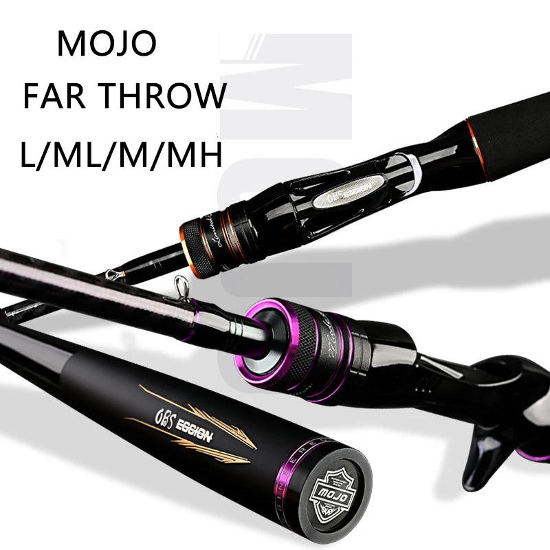 New Carbon Lure Fishing Rod ML/M/L/MH Power 1.98/2.13/2.28m Spinning ...