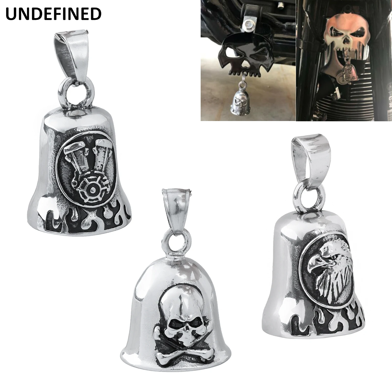 Motorcycle Bell Engine Skull Eagle Cool Biker Guard Bell Stainlesss ...