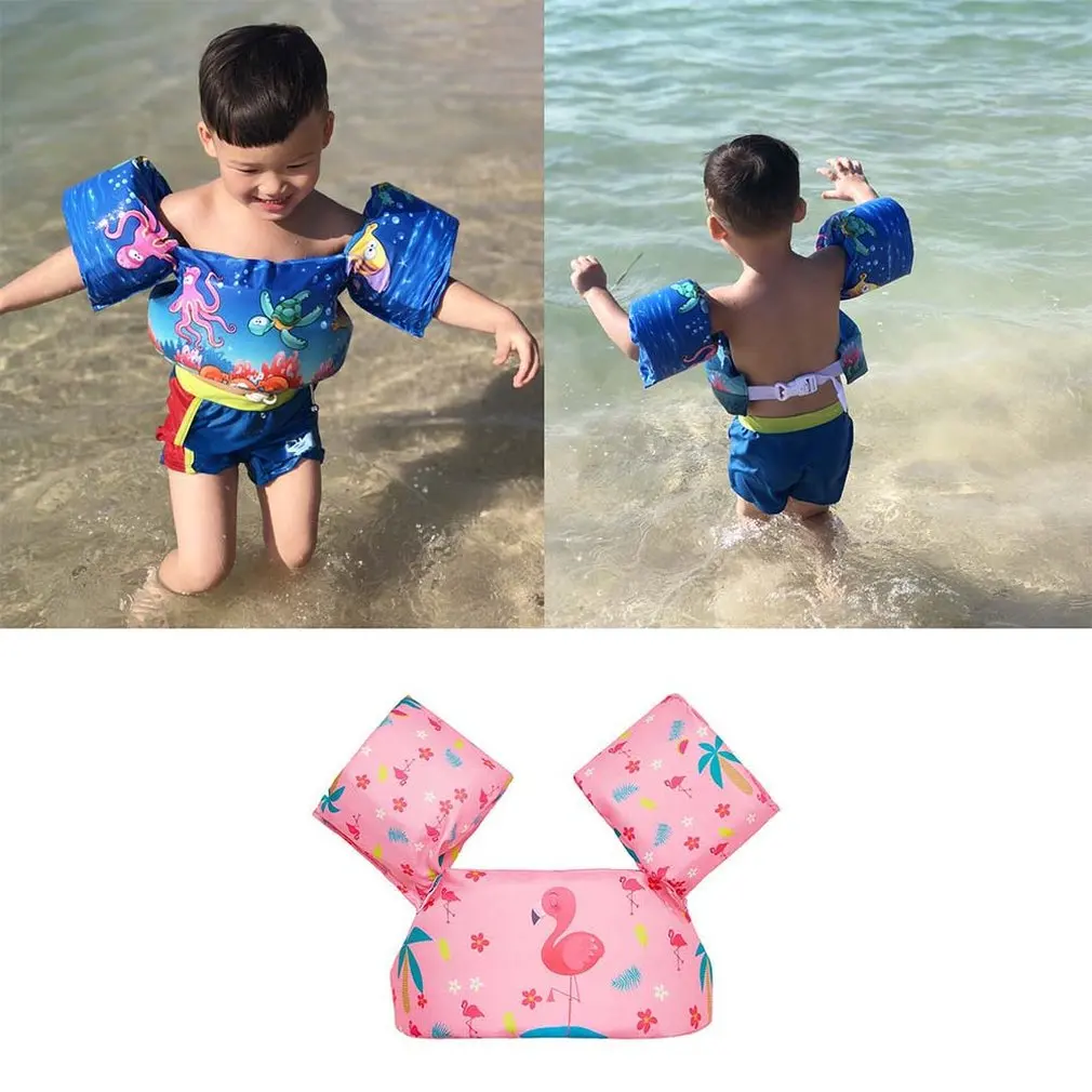 Toddler Life Jacket Kids Swim Vest Arm Bands Swimming Pool Wear Float ...