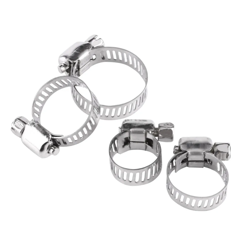 10pcs-Adjustable-Stainless-Steel-Screw-Band-Hose-Clamps-Fuel-Pipe-Worm ...