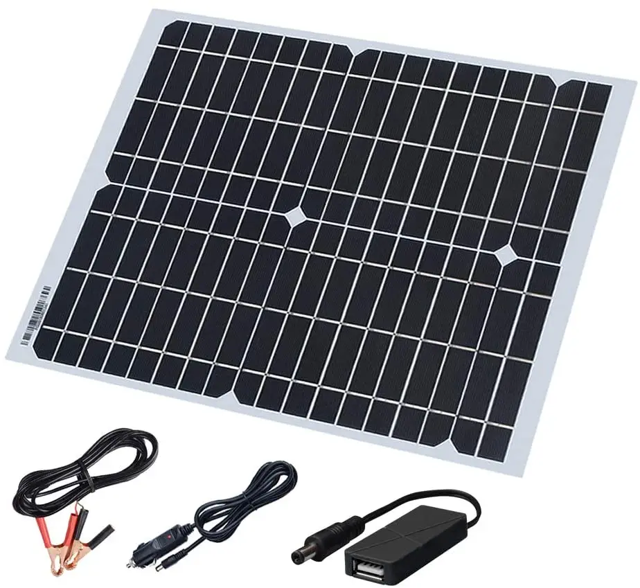 Flexible Solar Panel 20w 18v 30w Dc Charger Usb For Car Yacht Boat ...