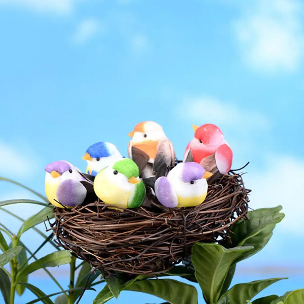 Miniatures Fairy Garden Nests Fairy Accessories Miniature Bird Nest ...