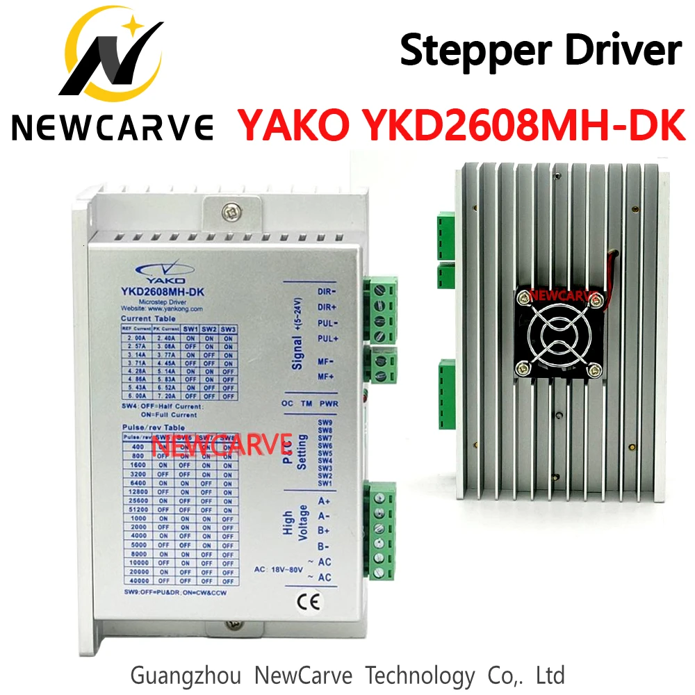 YAKO YKD2608MH-DK Two Phase Stepper Motor Driver For CNC Router NEWCARVE