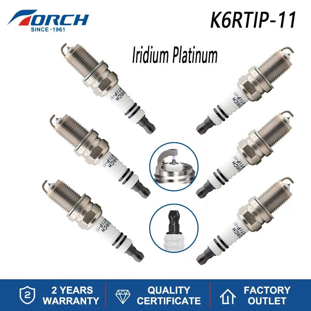 2-8PCS-Iridium-Platinum-Torch-K6RTIP-11-Replace-for-Denso-K20TR11 ...