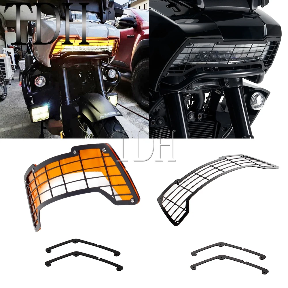 New Motorcycle Headlight Guard Light Grille Guard Cover Protector FOR ...