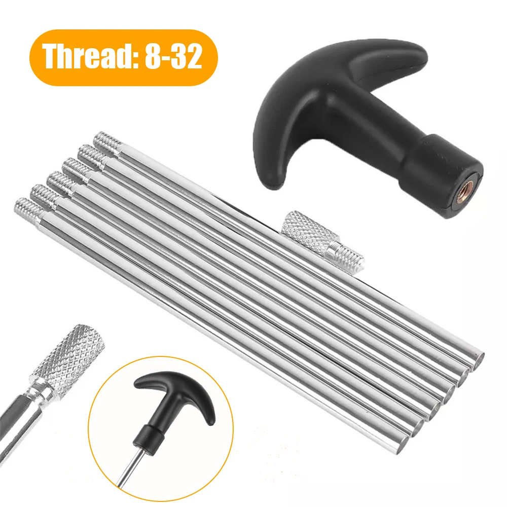 Gun-Barrel-Cleaning-Rods-Set-Thread-8-32-Thread-Aluminum-Rod-for-Pistol ...