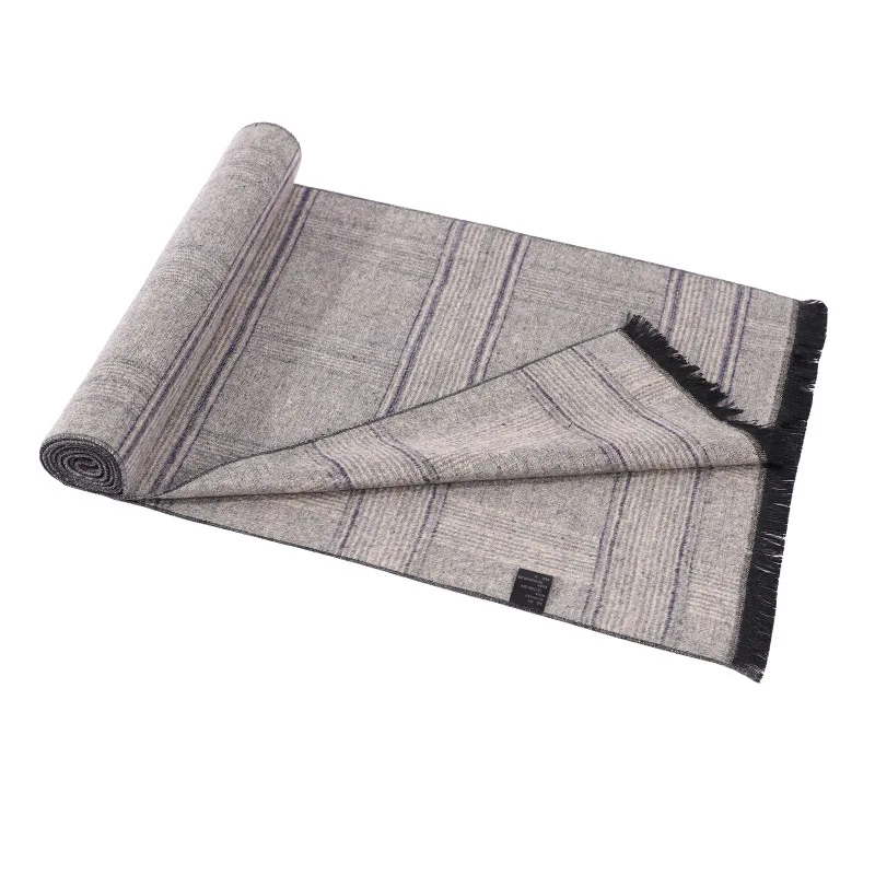 Echarpe,Écharpe chaude en cachemire pour homme, châle épais, style ...