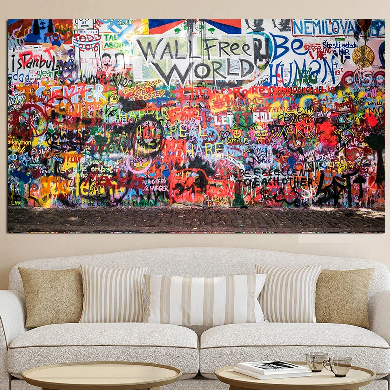 Banksy Abstract Satire Canvas Painting Posters and Prints Quadros Wall ...