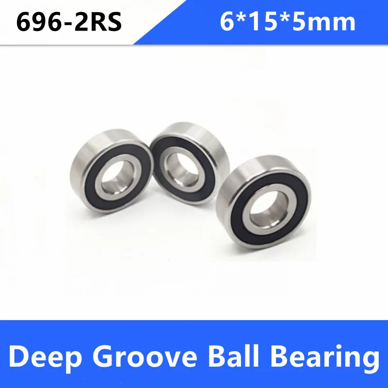 100pcs-lot-696RS-696-2RS-6x15x5mm-bearing-696-2RS-RS-6-15-5mm-Deep ...