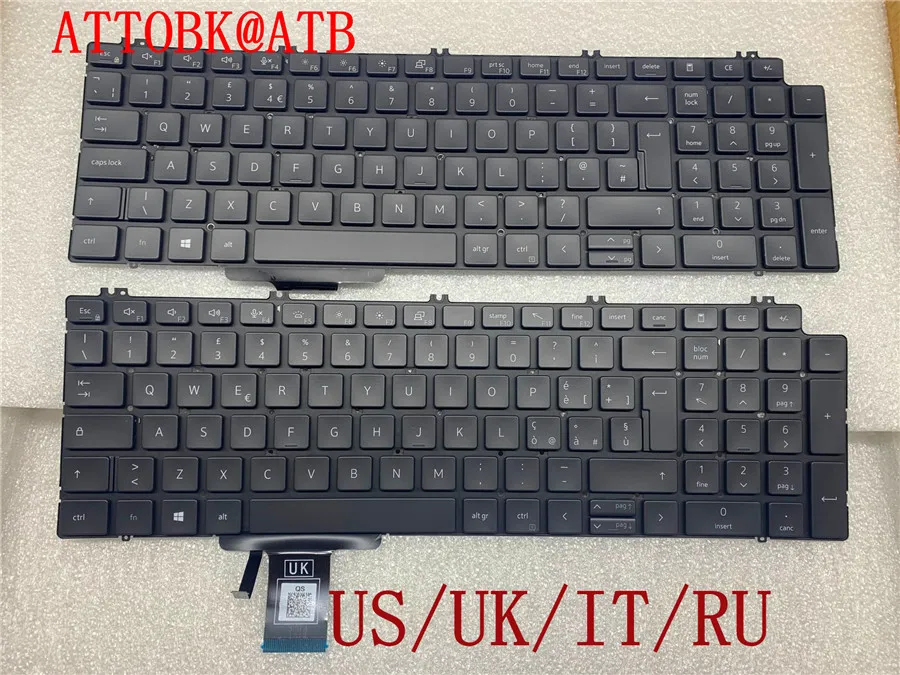 New English/italy/uk/russian Laptop Keyboard For Dell Precision 7750 ...