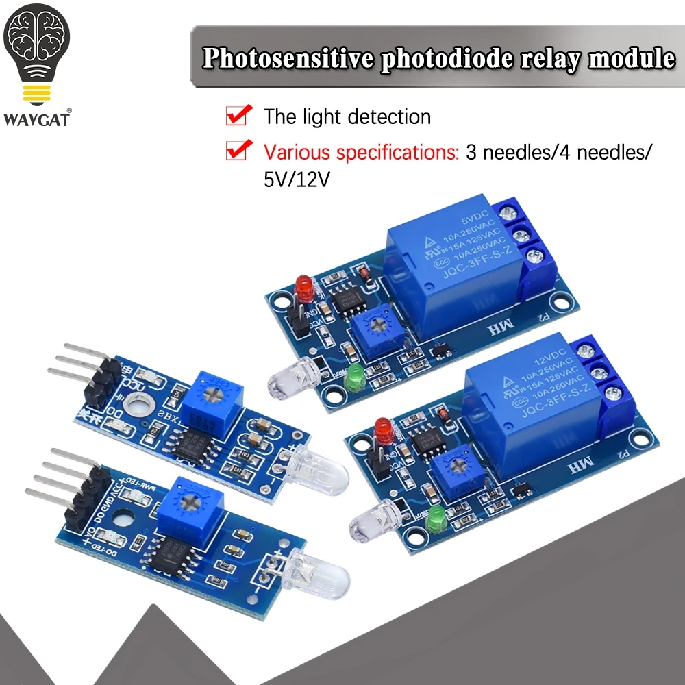 Módulo de sensor de luz lm393, sensor fotossensível para arduino smart ...