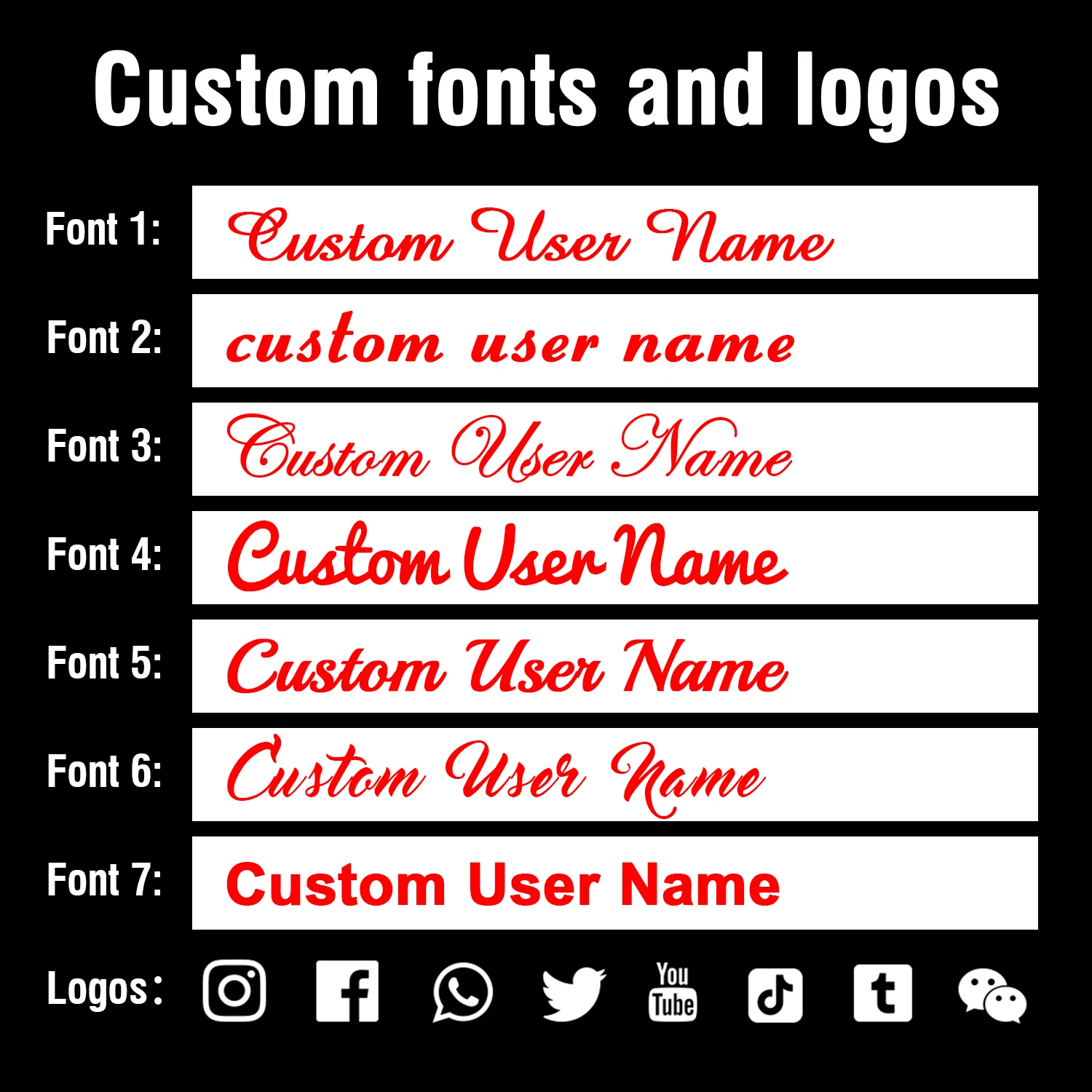 Youtube Vinyl Sticker Social Media Vinyl sticker Personalized IG ...