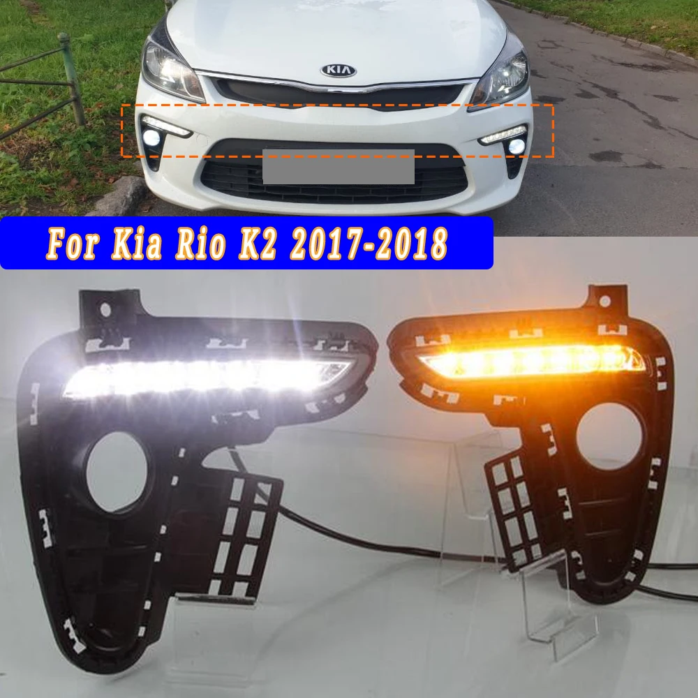 Luz de circulación diurna para Kia Rio K2 2017 2018, relé de señal de ...