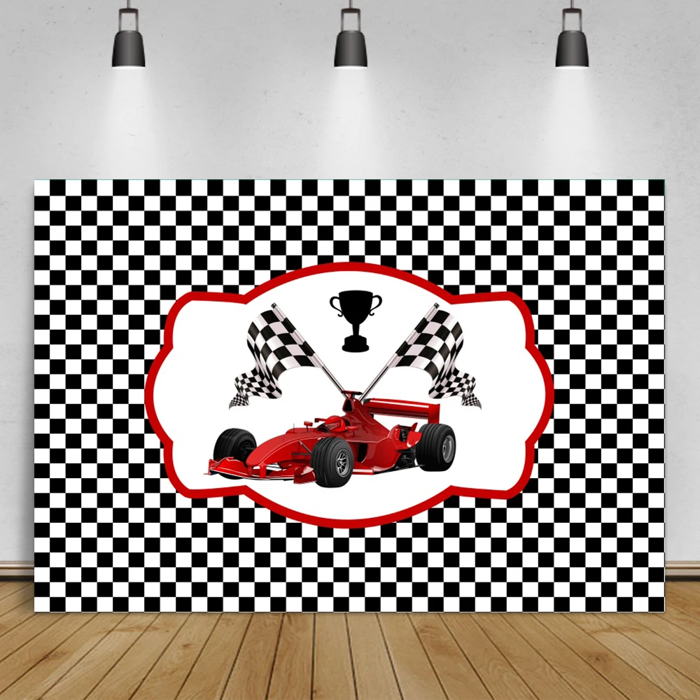 Laeacco-Baby-Birthday-Party-Ferrari-Car-Flag-Poster-Child-Portrait ...