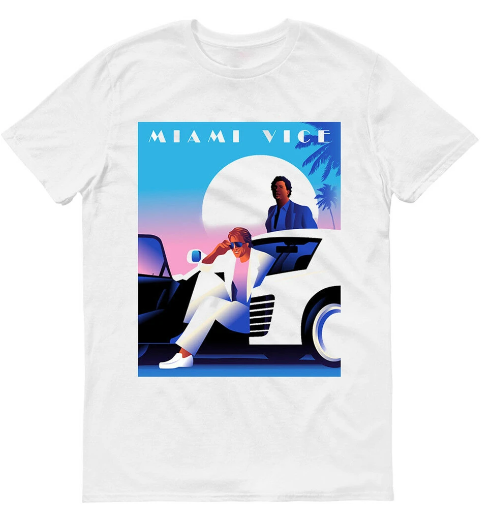 Miami Vice película 100% Camiseta de algodón para hombres E0209 marca ...