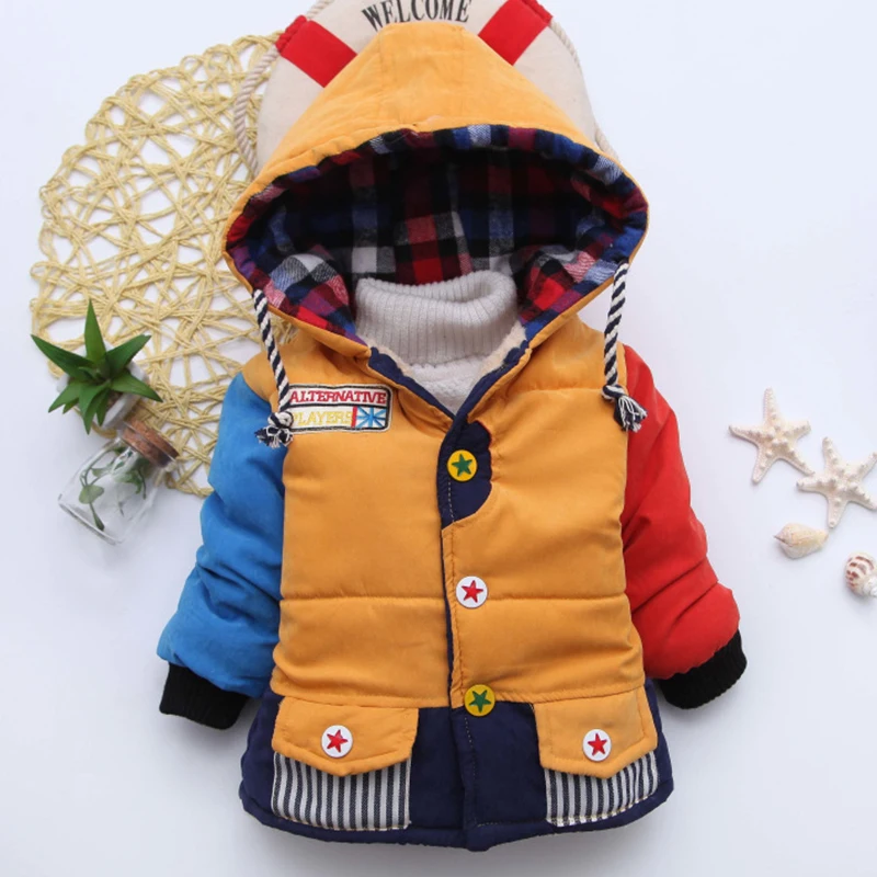 Baby Boys Jacket 2021 Winter Thick Plush Girls Jackets For Baby Coat ...