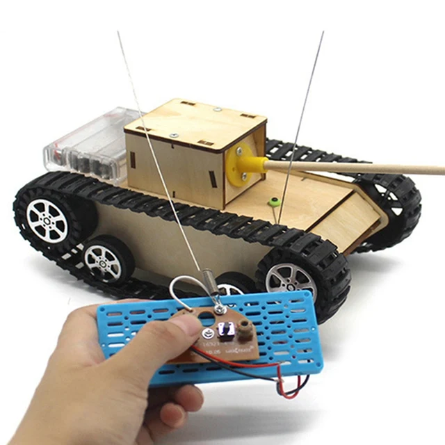 Smart DIY RC Robot Tank STEAM Electric Control Educational Kit Robot ...
