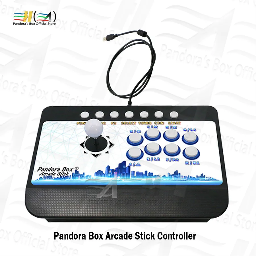 New Pandora box fighting joystick Wired Single plastic controller plug ...