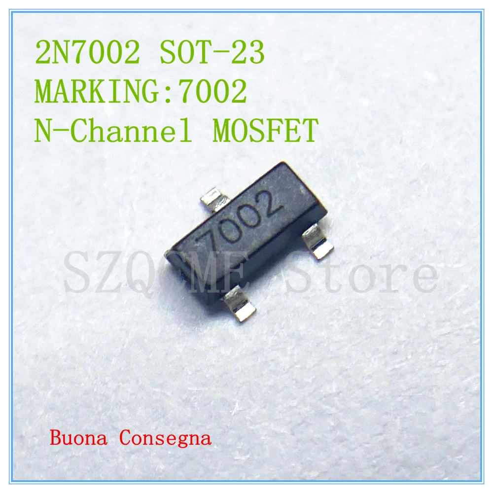 20pcs 2n7002 Marking 7002 72k 702 N Mos N-channel Mosfet Sot-23 Smd - Transistors - AliExpress