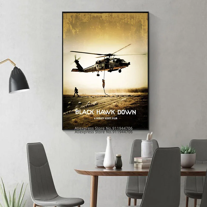 Black Hawk Down Minimalist Poster