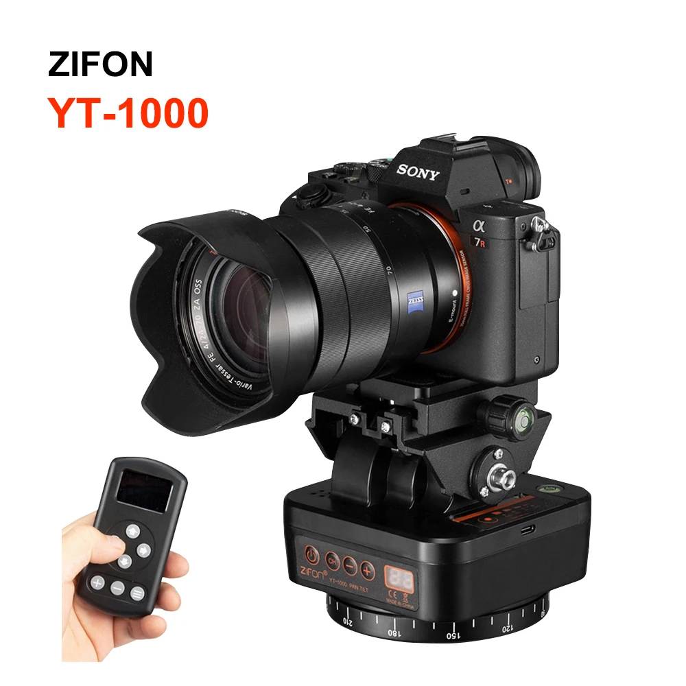 ZIFON-YT-1000-Auto-Motorized-Rotating-Panoramic-Head-Remote-Control-Pan ...