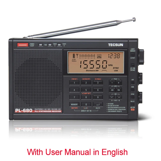 Tecsun Pl-680 Radio Fm Digital Tuning Full-band Fm/mw/sbb/pll ...
