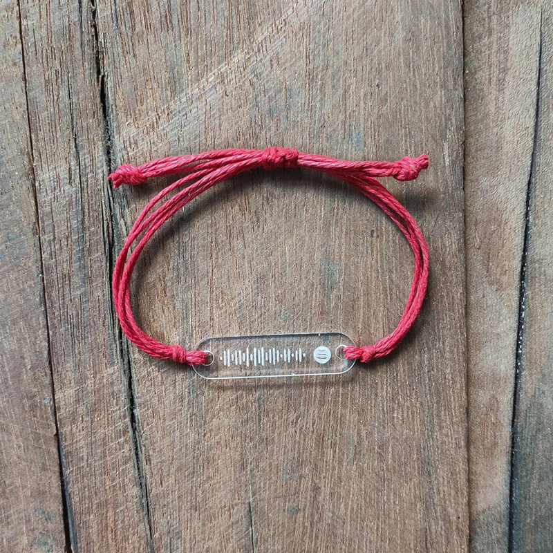 Sale 2021 New Trendy Custom Spotify Code Rope Bracelet Handmade ...