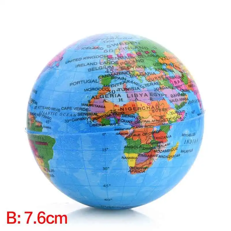 2Pcs Children Toys Earth Ball Shape Squeeze Toy for Kids Anti-stress ...