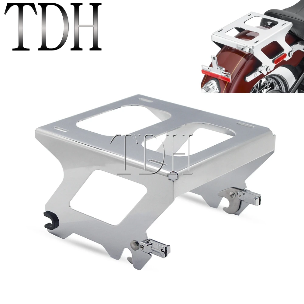 Motorcycle Solo Tour Pak Mounting Rack For Harley Deluxe Flde Heritage ...