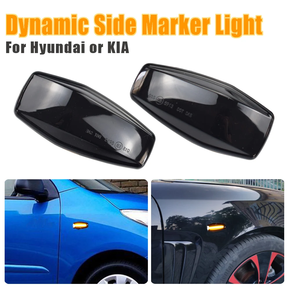For Hyundai Elantra Getz Sonata XG Terracan Tucson Kia Rio LED Dynamic ...