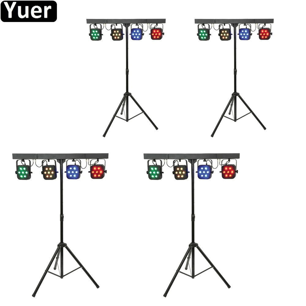 4Pcs-Lot-High-Power-Flat-Slim-Par-kit-7x10W-4IN1-RGBA-W-LED-Par-Kits ...