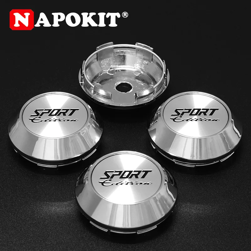 4pcs 68mm Sport Edition Logo Car Emblem Badge Car Wheel Center Caps ...