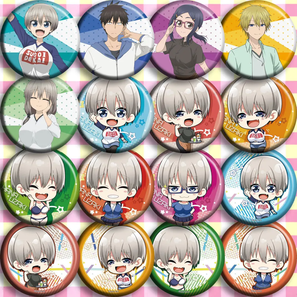Uzaki-chan-Wants-to-Hang-Out-Uzaki-Hana-Sakurai-Shinchi-Asai-Ami-Badges ...