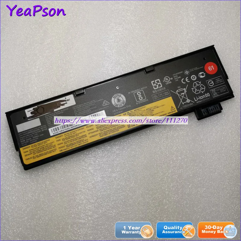 Yeapson 11.4V 2100MAh ของแท้01AV490 01AV425 01AV427 SB10K97580แบตเตอรี่ ...