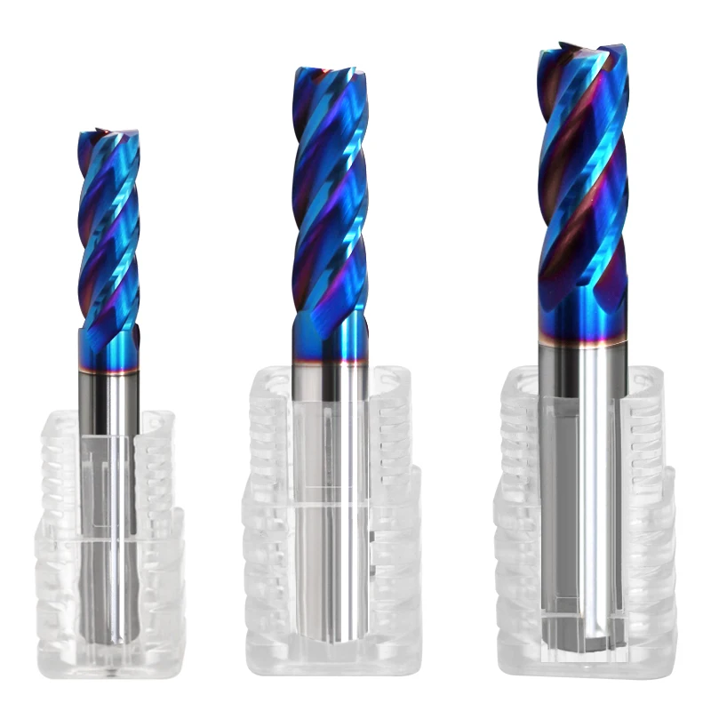 14mm 4 Flutes HRC65 Carbide End Mill Alloy Carbide Milling Tungsten ...
