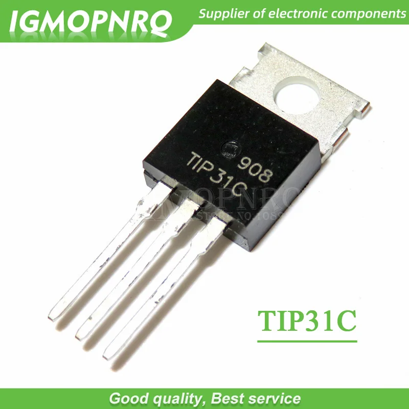 10pcs Tip31c Tip31 To-220 Bipolar Transistors - Bjt Npn Gen Pur New ...