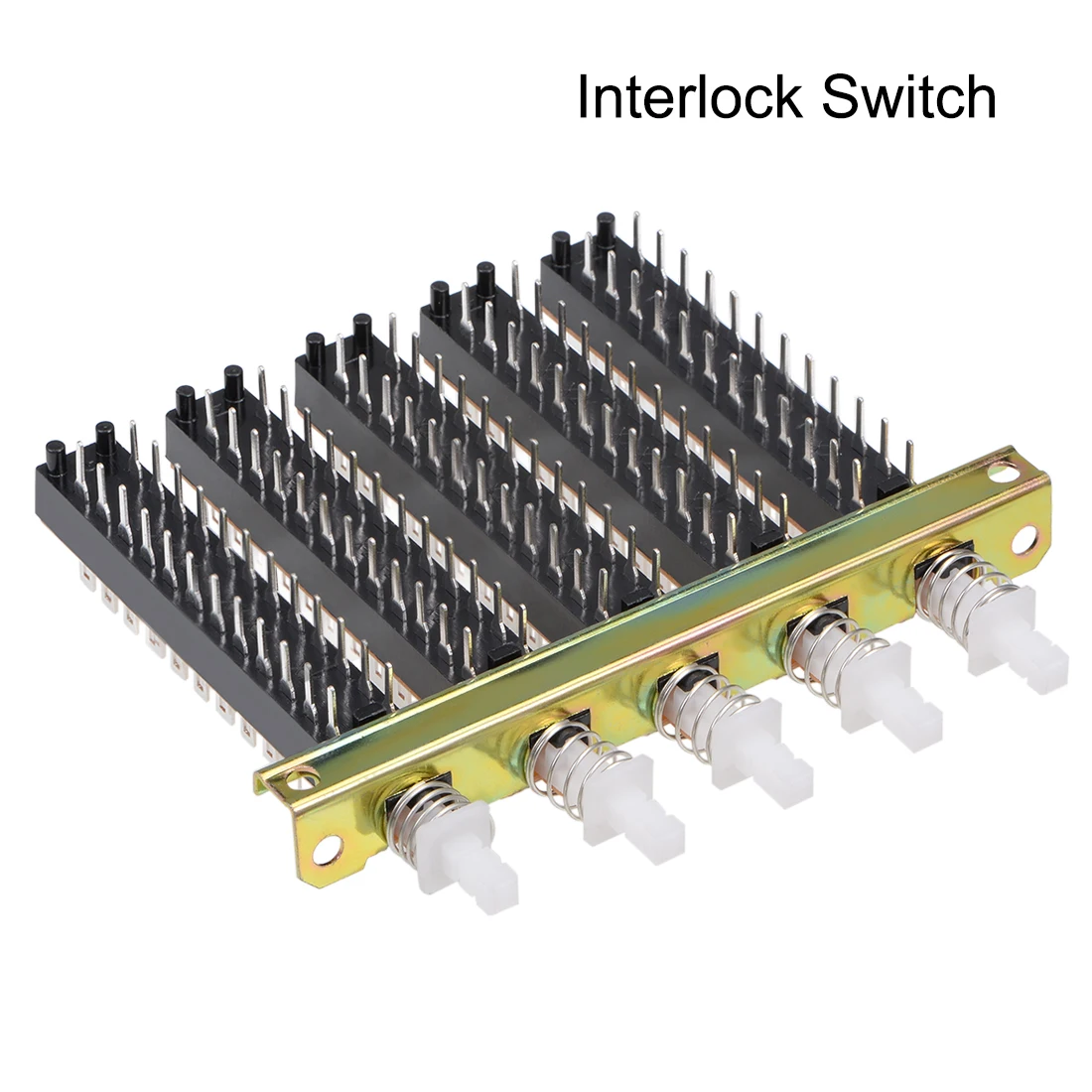 Interlock-Push-Button-Switch-Piano-Type-8PDT-24Pin-5Row-Straight ...