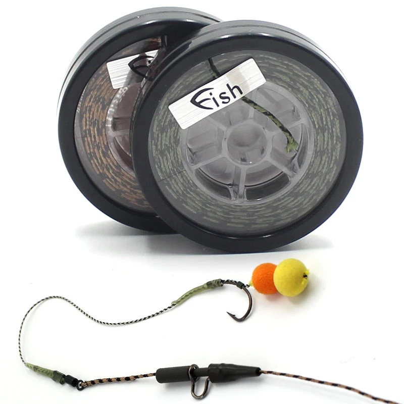 5M Karper Vislijn Lood Core 12 Braid Strengen Helicopter Hair Rig ...