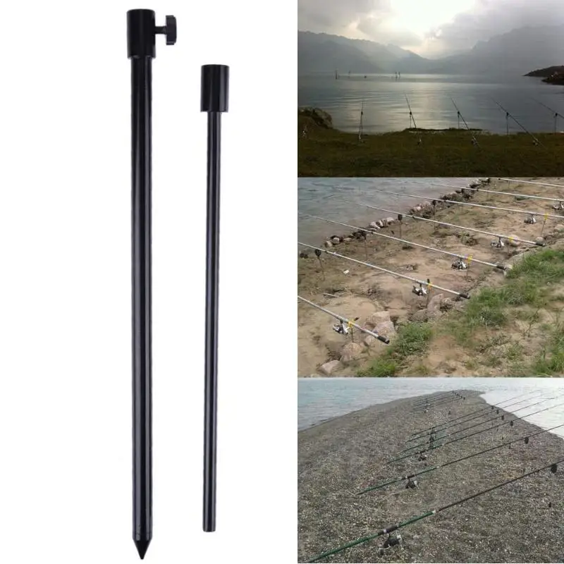 Rod Racks 2 x 20-30cm Thick 16mm Black Carp Coarse Ali BankSticks Bank ...
