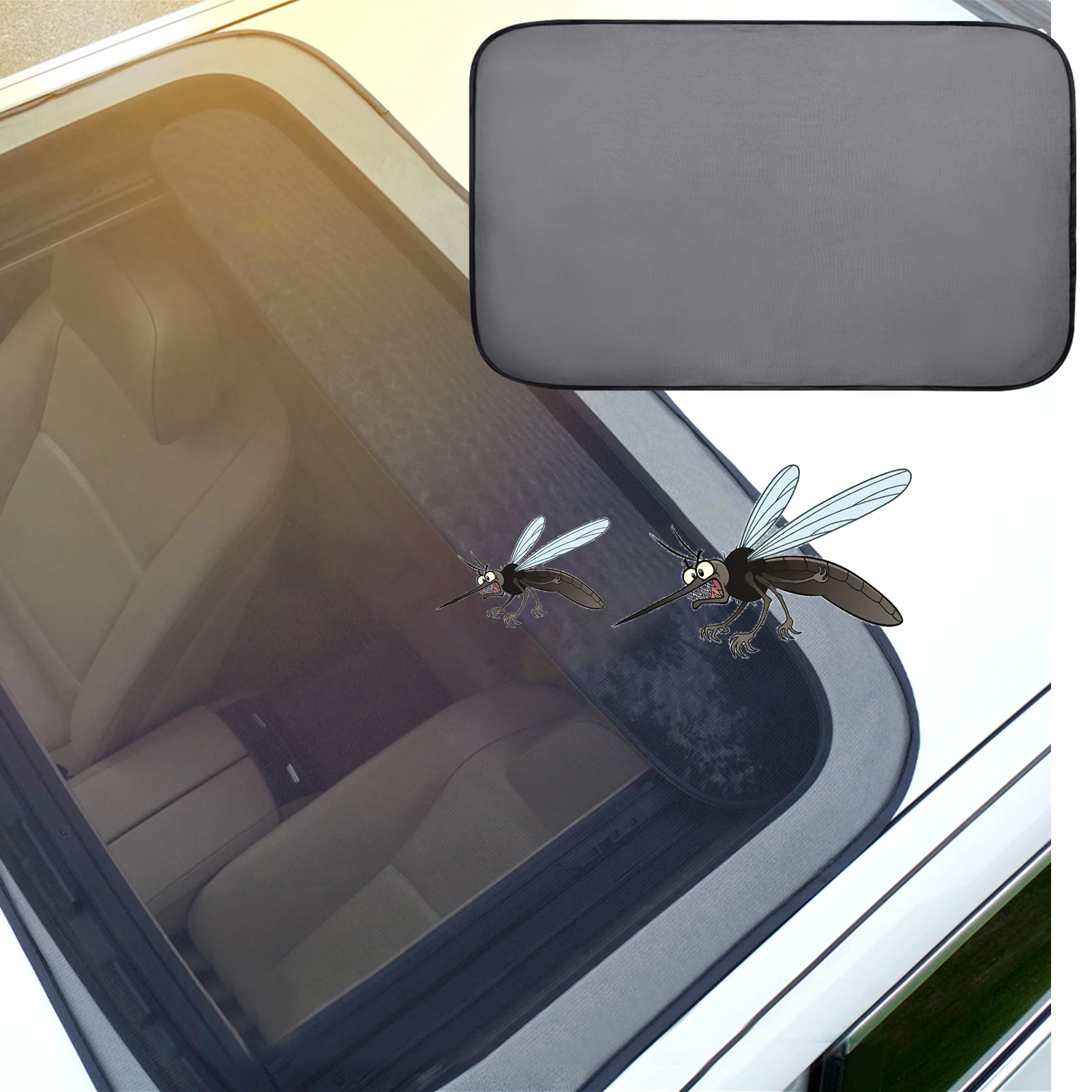 Magnetic-Moonroof-Sunroof-Sun-Shade-Mesh-Car-Roof-Awnings-Cover-Camping ...