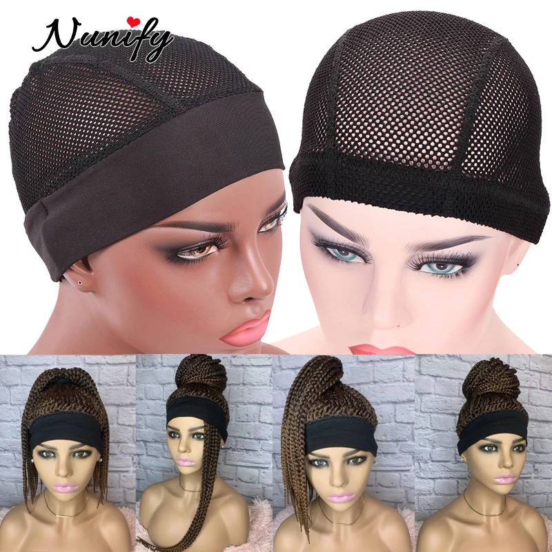Wig-Caps-For-Making-Crochet-Braiding-Wigs-Big-Hole-Mesh-Headband-Wig ...