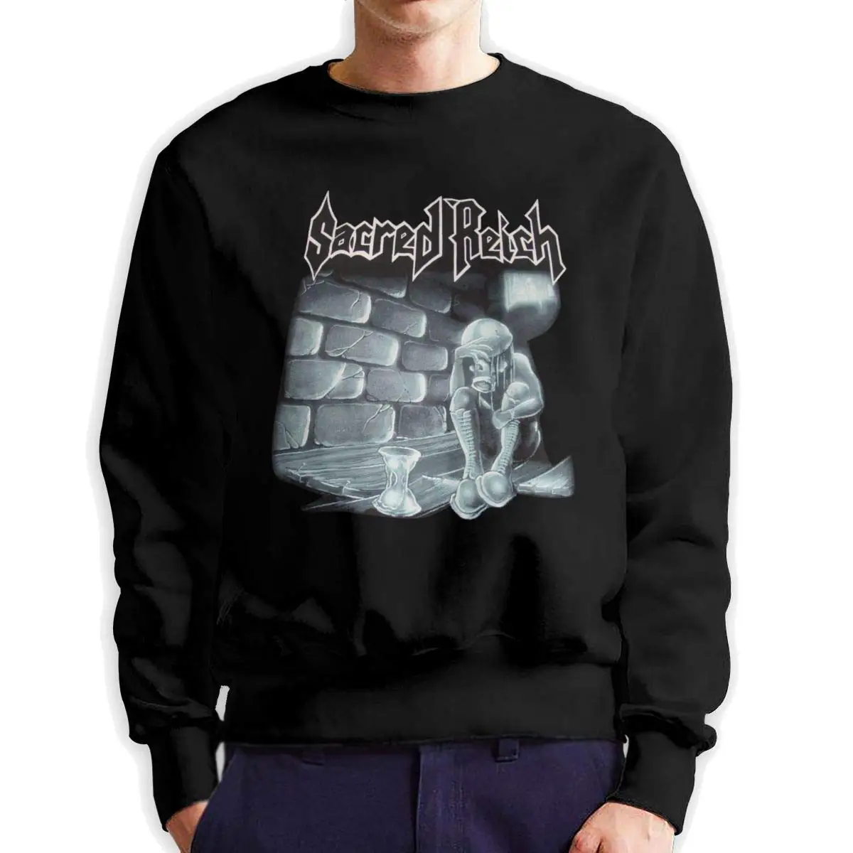 FGHFG Man Logo Print of FGHFG OFGHFG Neck Long Sleeve Sweatshirts ...