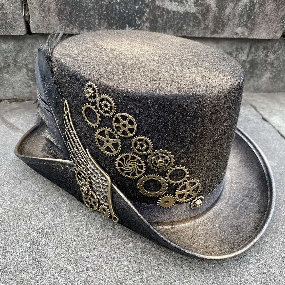 Chapéu steampunk artesanal 100%, chapéu de steampunk feminino e ...
