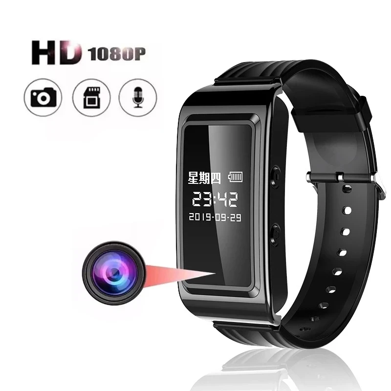 SmartWatch Mini Camera HD 1080P Camcorder Video Recording Bracelet ...