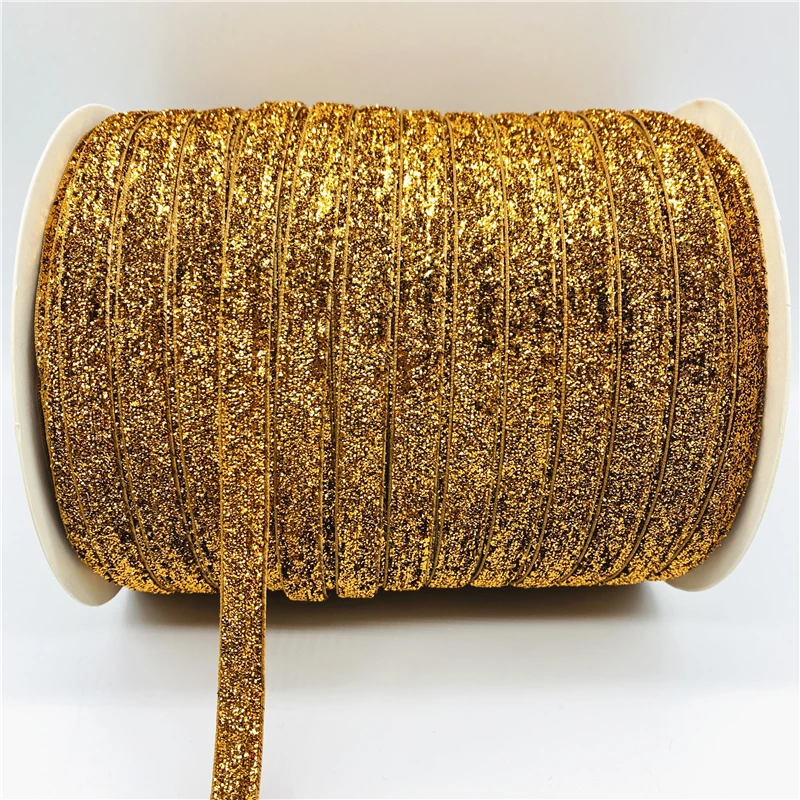 6-10-15-20-25-38MM-Golden-Wire-Ribbon-Handmade-Wedding-Party-Decoration ...