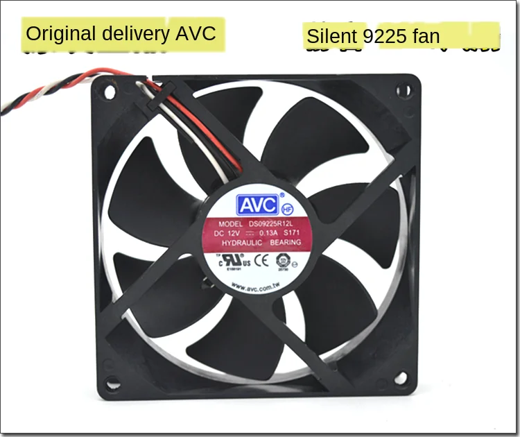 DS09225R12L For Avc 9225 12V 0.13A Ultra-Quiet 9cm Chassis Fan CPU Fan ...